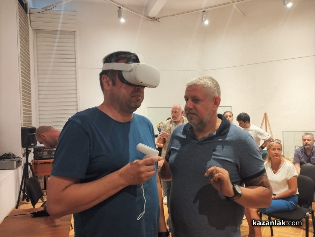 Дигитална възстановка на част от средновековният град Крън беше ...